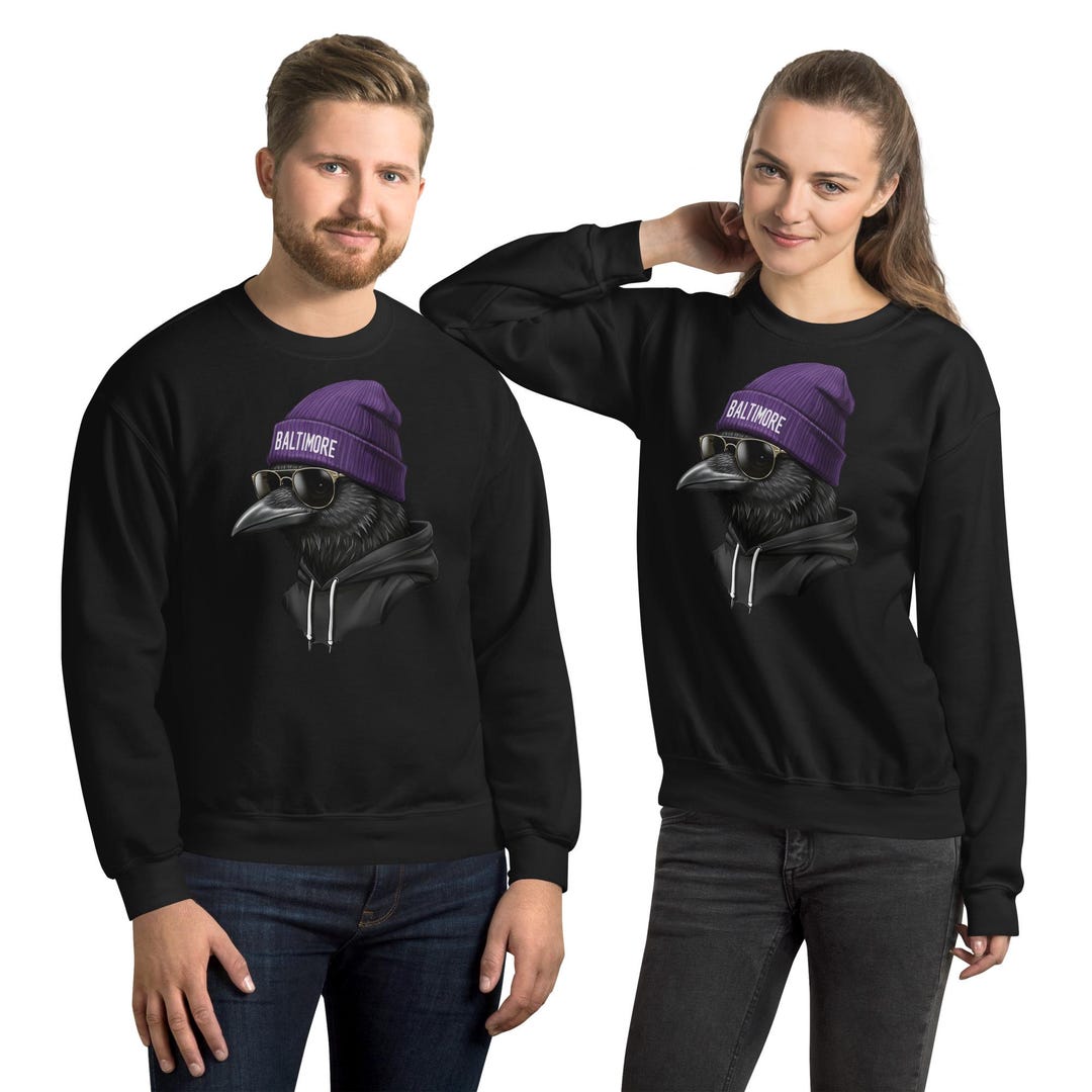 Baltimore Spirit Animal Raven Football Fan Mascot Unisex Sweatshirt - Etsy