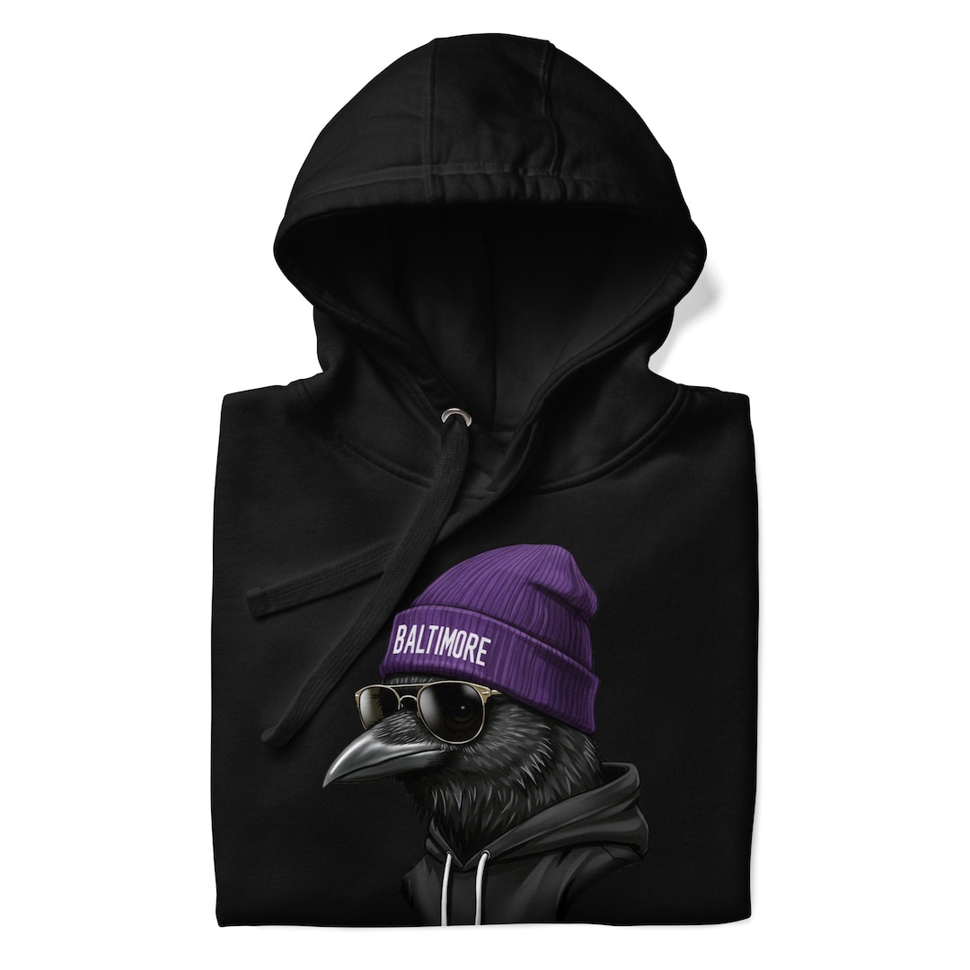 Baltimore Spirit Animal Raven Football Fan Mascot Unisex Hoodie - Etsy