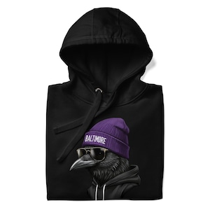Baltimore Spirit Animal Raven Football Fan Mascot Unisex Hoodie - Etsy