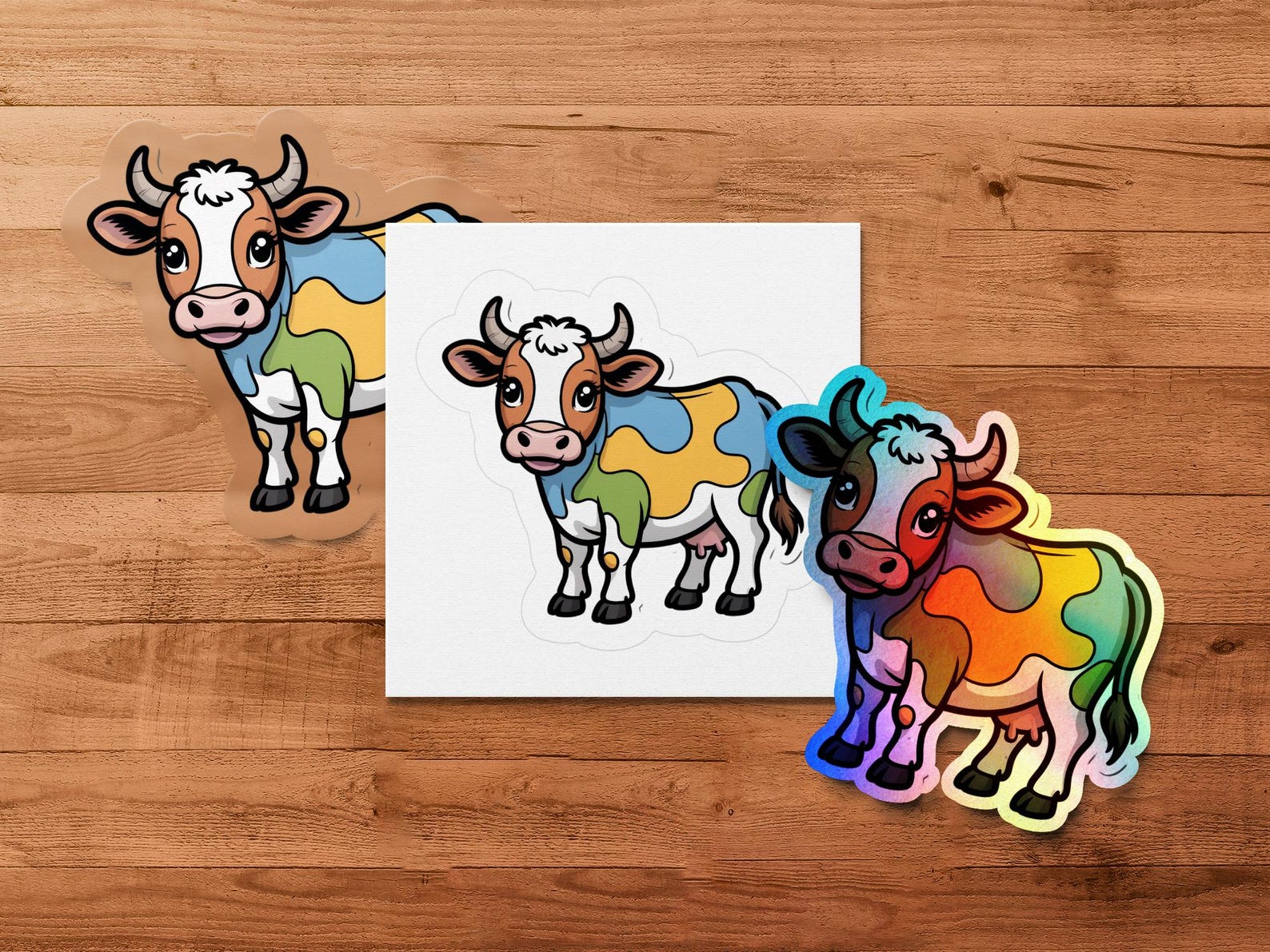 Cute Cow Clipart, Farm Animal Clipart, Baby Nursery Clipart, Whimsical ...