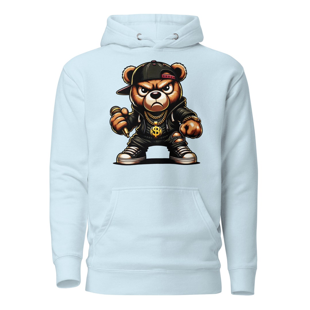 Teddy Bear, Rapper, Dollar Sign, Unisex Hoodie - Etsy