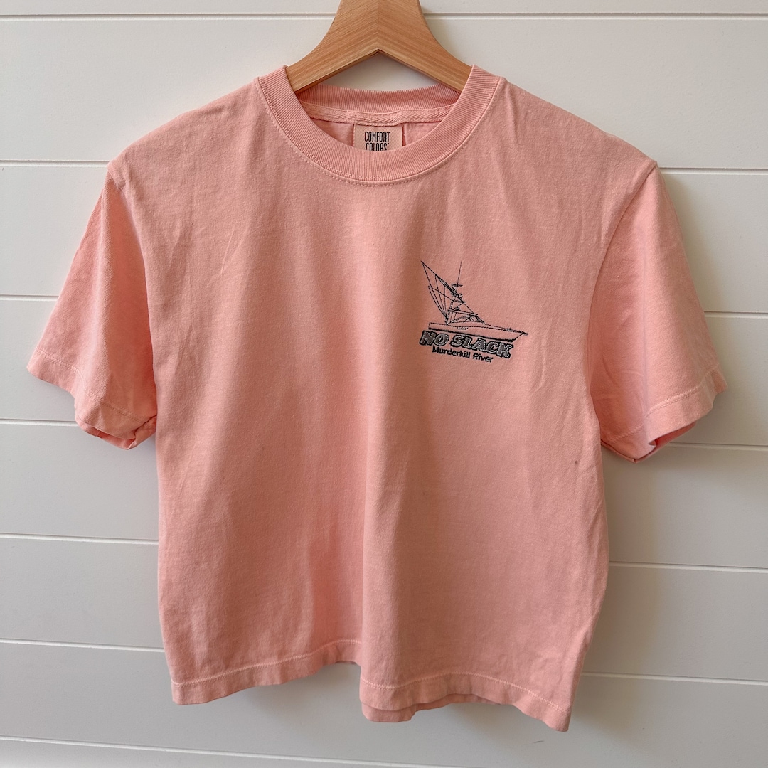 Comfort Colors Embroidered CROPPED T Shirt- Short Sleeve Crop Shirt ...