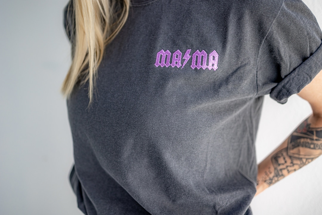 Comfort Colors Embroidered Mama Short Sleeve Shirt - Customize ...