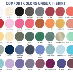 Comfort Colors Custom Embroidered Neckline T Shirt Personalized Shirt ...