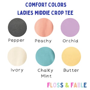 Comfort Colors Embroidered CROPPED T Shirt- Short Sleeve Crop Shirt ...