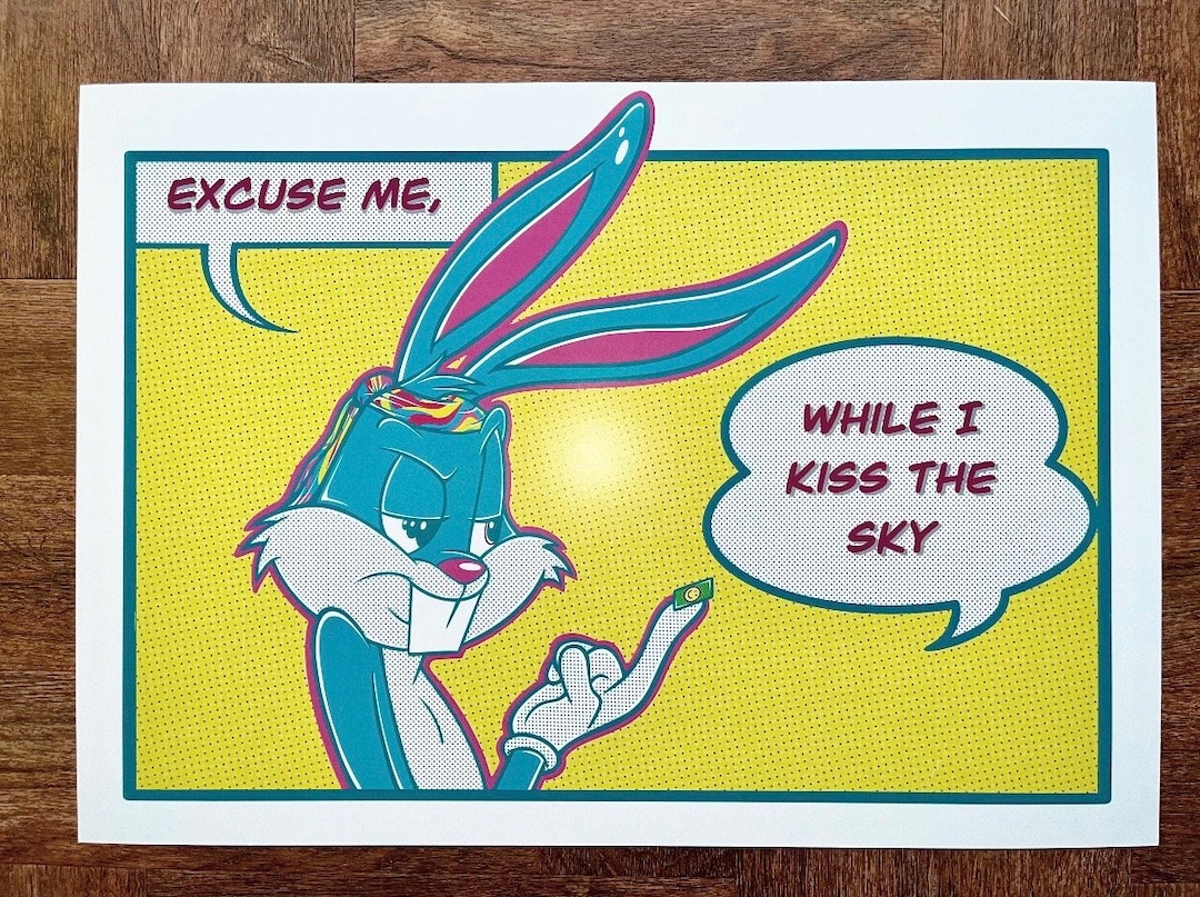 Kiss the Sky Bugs Bunny - Etsy