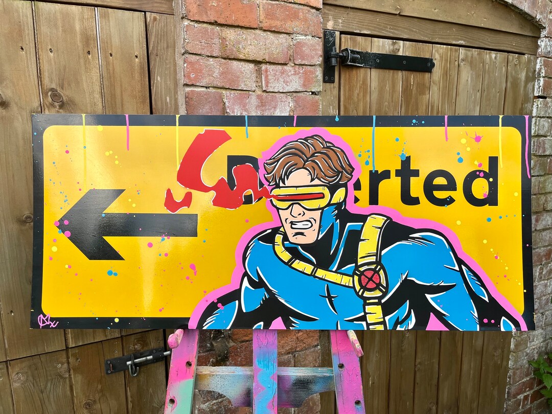 X Men Cyclops on New Road Sign - Etsy