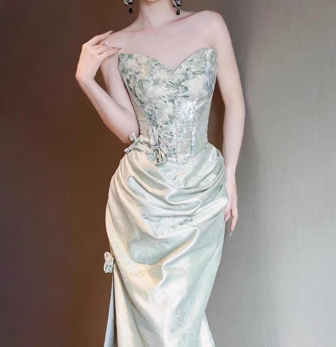 Mermaid Tube Prom Dress,tube Prom Dress,elegant Prom Gown,a Line Ball ...