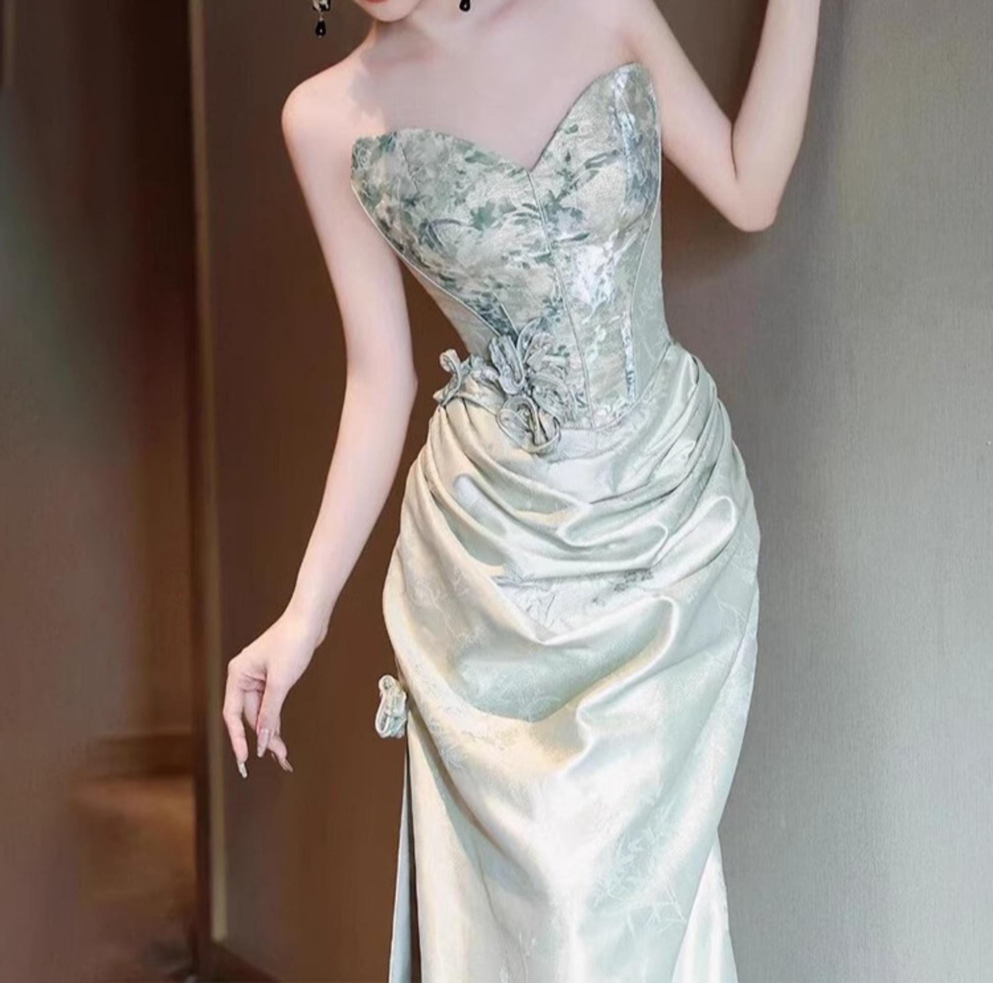 Mermaid Tube Prom Dress,tube Prom Dress,elegant Prom Gown,a Line Ball ...