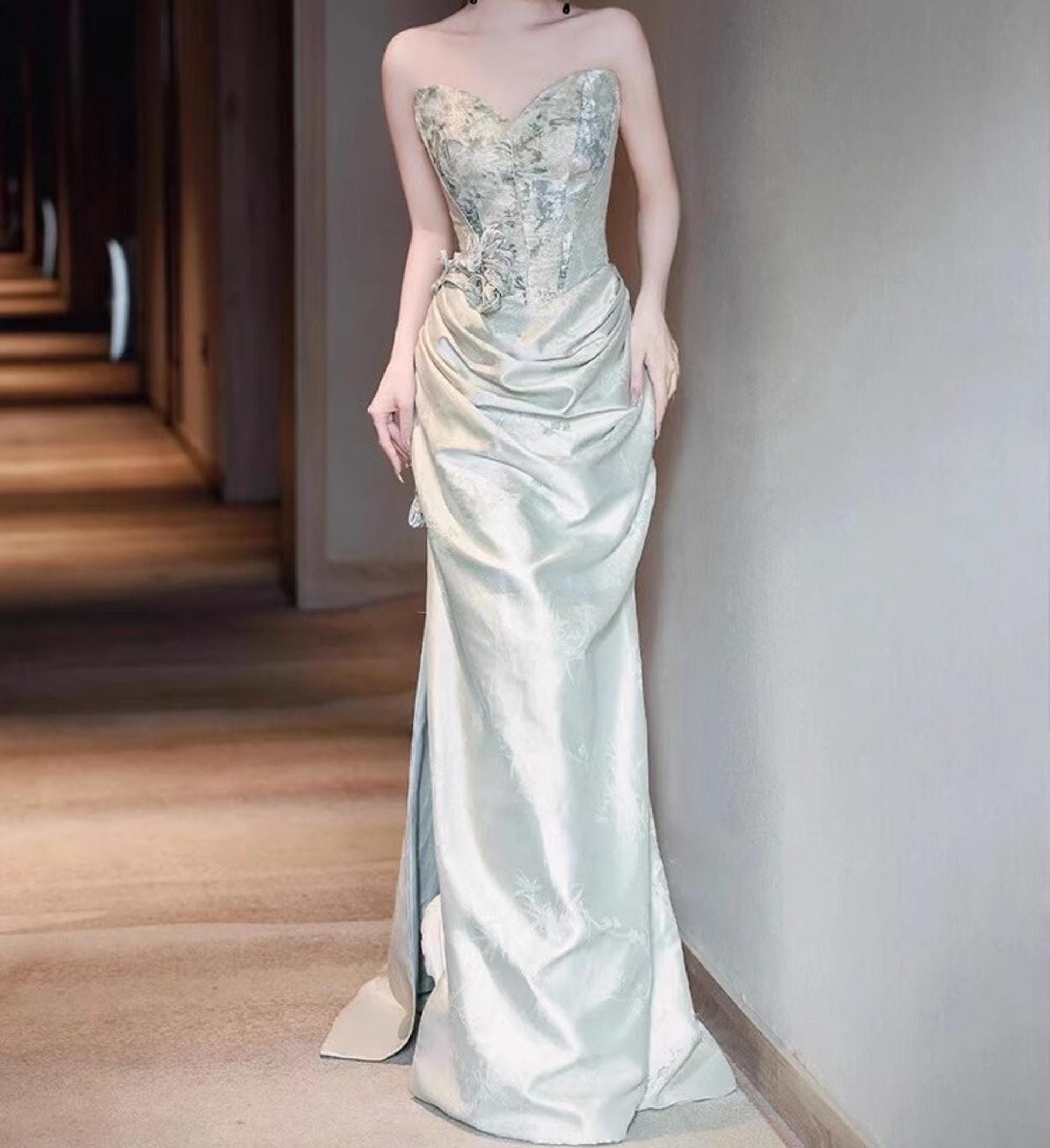 Mermaid Tube Prom Dress,tube Prom Dress,elegant Prom Gown,a Line Ball ...