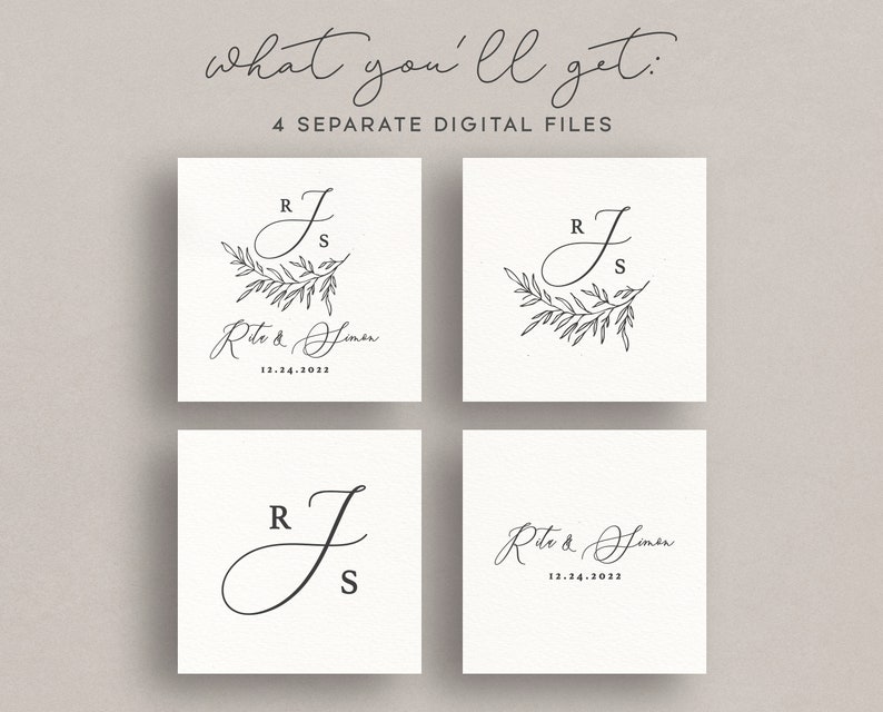 Wedding Crest Design Kit Custom Wedding Monogram Design - Etsy