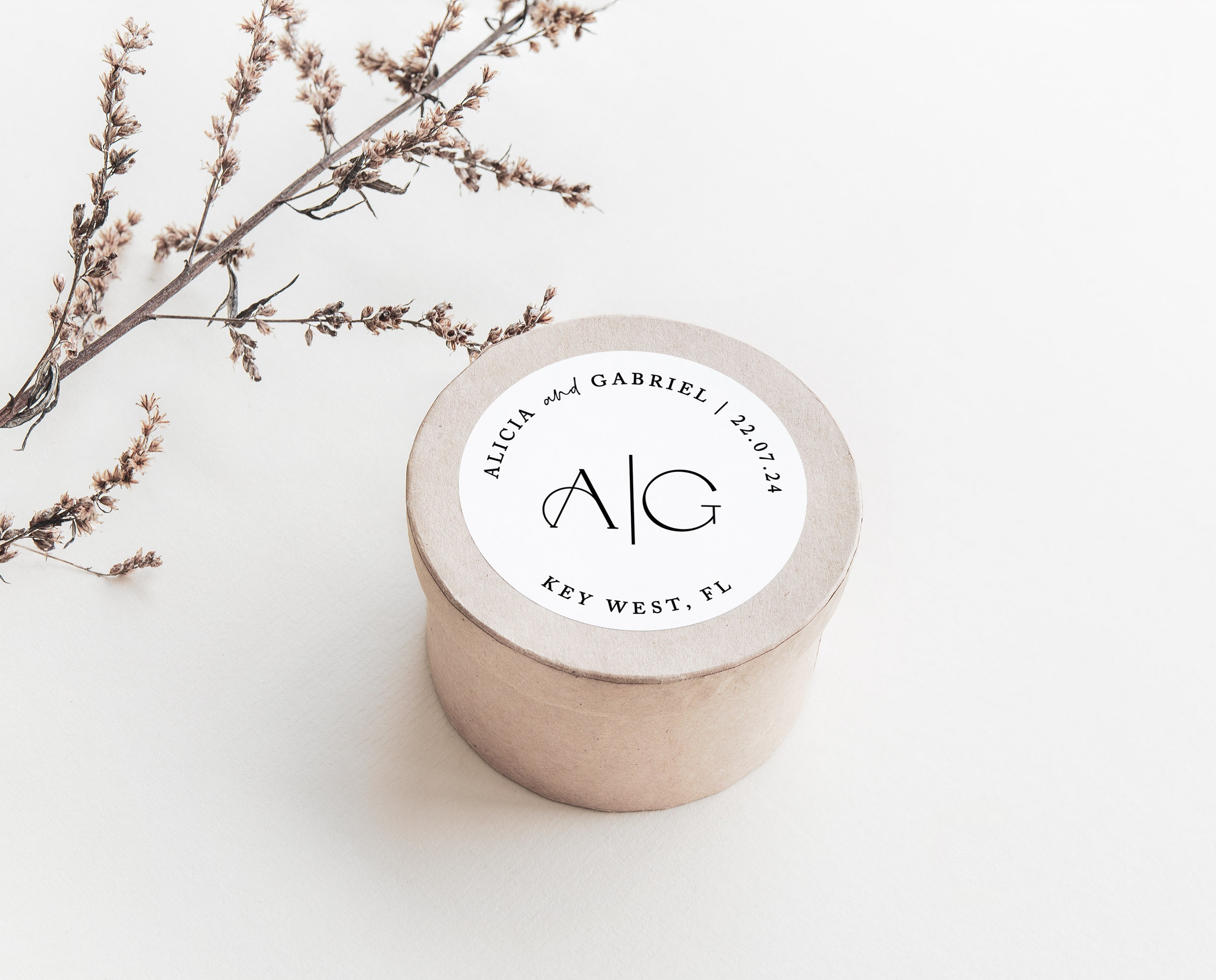 Modern Wedding Monogram Minimalist Wedding Monogram | Etsy