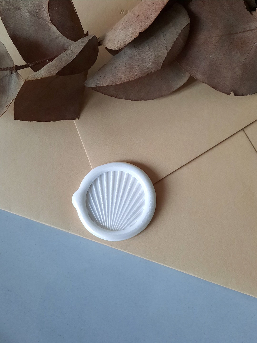 Shell Wax Seal Stickers, Pearl White Wax Seal Stickers, Wedding ...