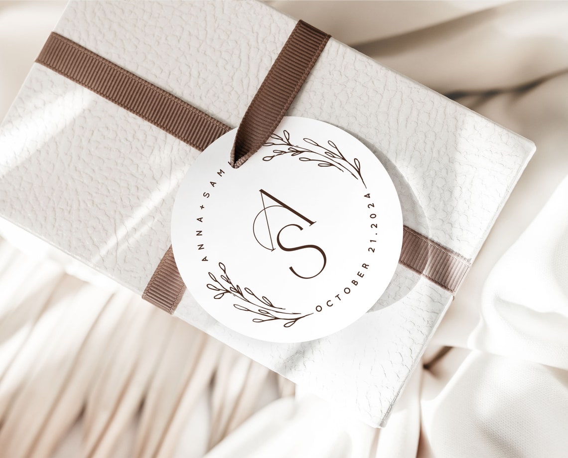 Monogram Wreath Wedding Logo, Custom Wedding Monogram, Custom Wedding ...