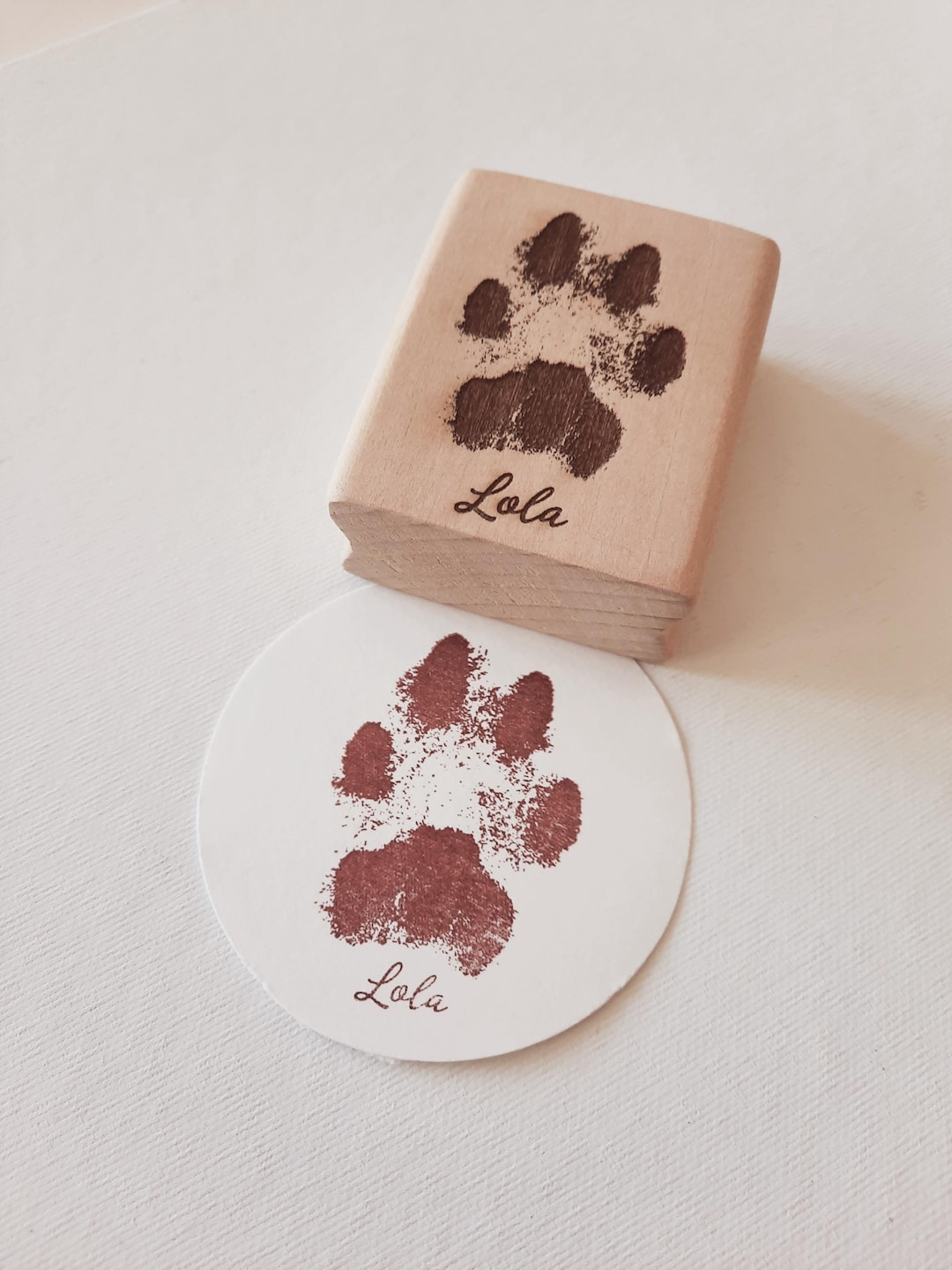 Pets Print Custom Stamp Actual Dog's Paw Print Stamp Dog Mom Gift Pet ...