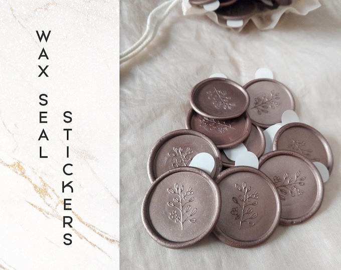 Irregular Edge Thank You Wax Seal Stickers With Linen Paper Inset ...