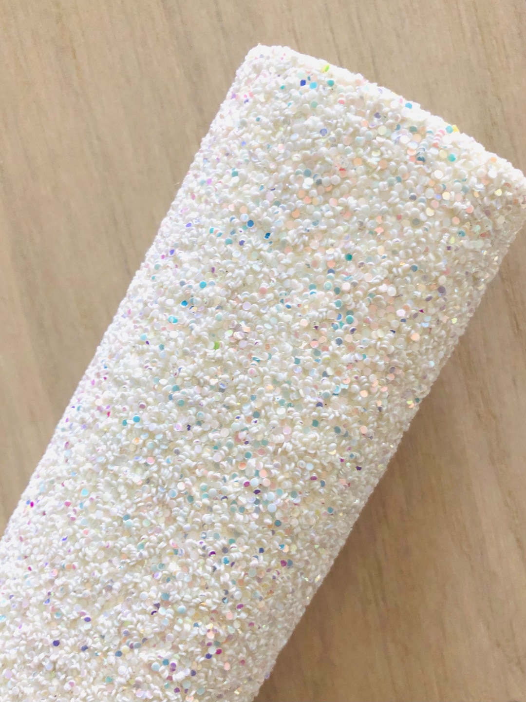 White Glitter Fabric, Iridescent Glitter Fabric, White Faux Glitter ...