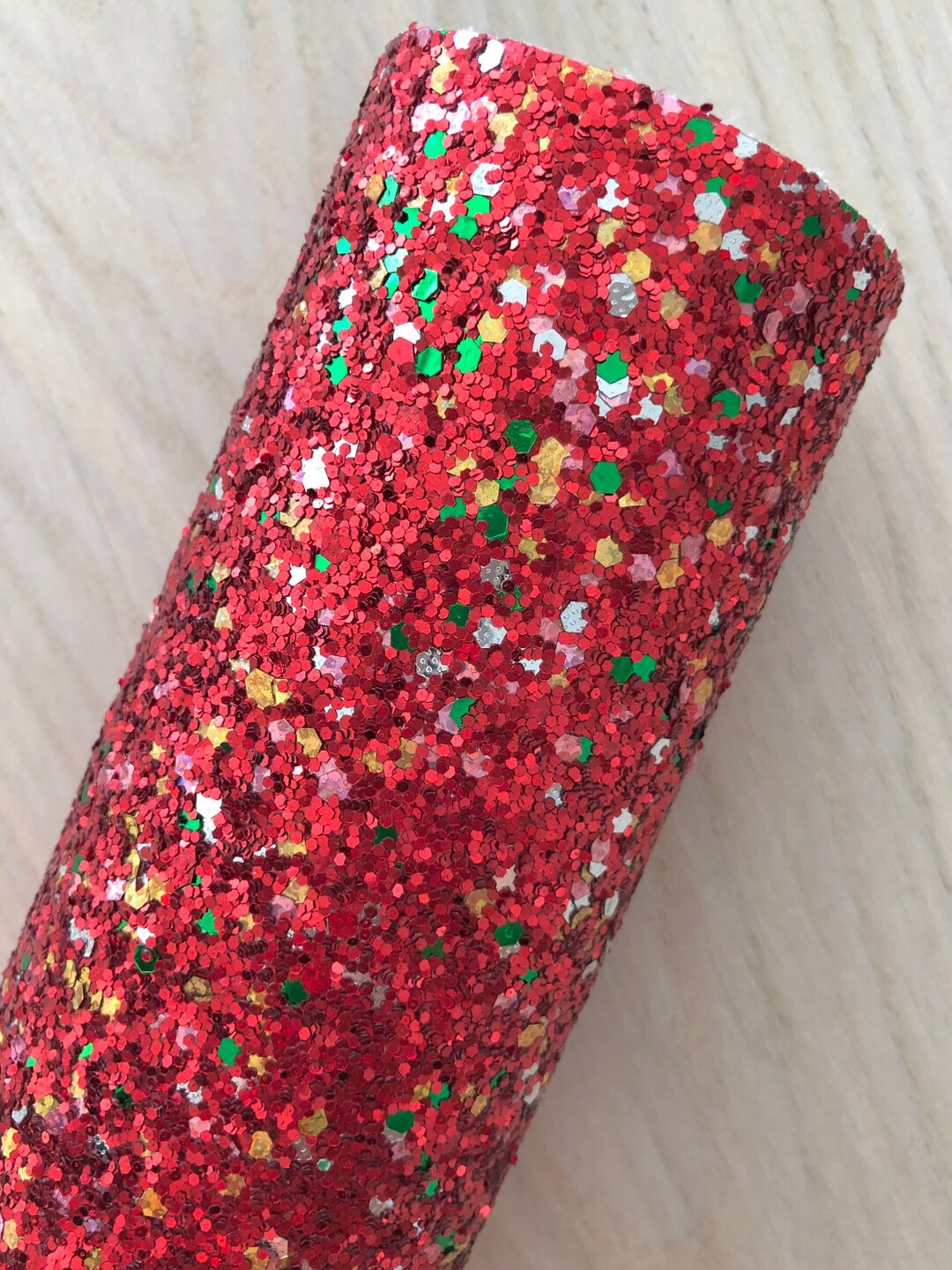 Red Glitter Fabric, Christmas Color Fabric, Holiday Glitter Fabric ...