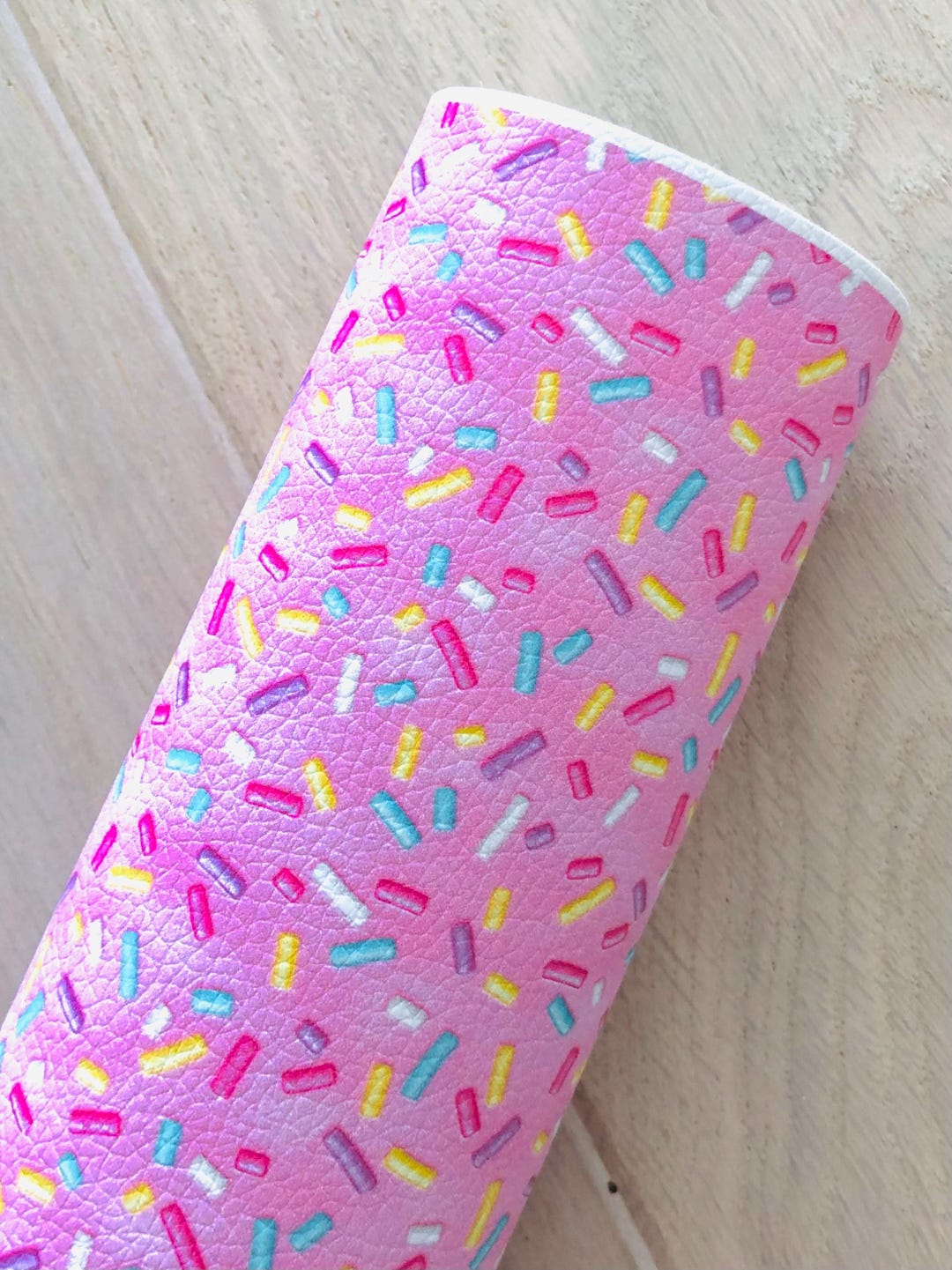 Ice Cream Sprinkles, Printed Faux Leather, Summer Treats, Supplies for ...