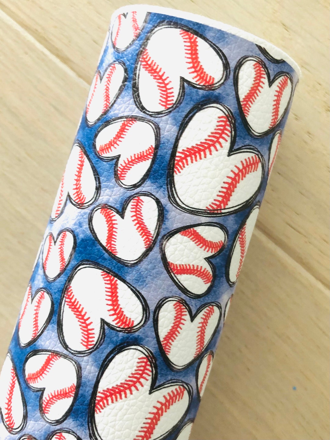 Heart Shaped Baseball Pebbled Faux Leather, 12x8, 12x26 - Etsy