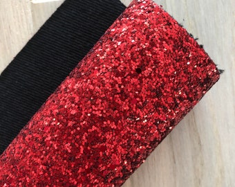 Red Glitter Vinyl - Etsy