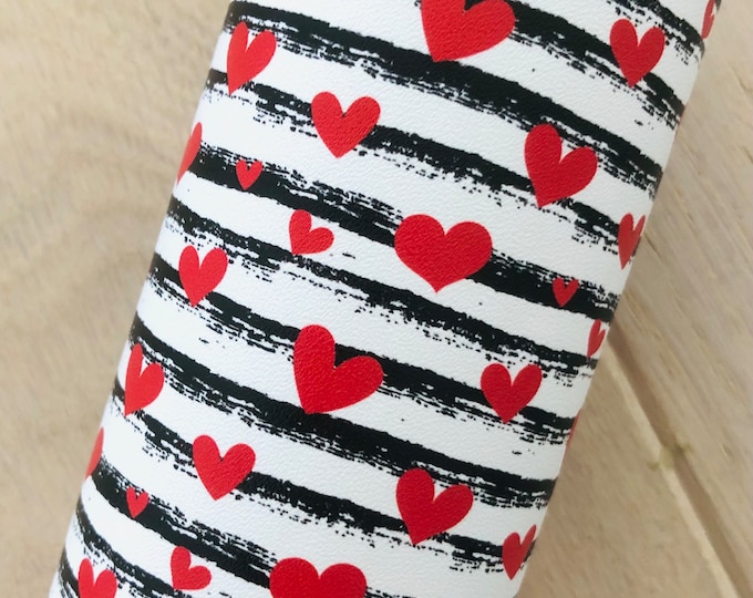 Watercolor Hearts Smooth Faux Leather, 12x8, 12x26 - Etsy