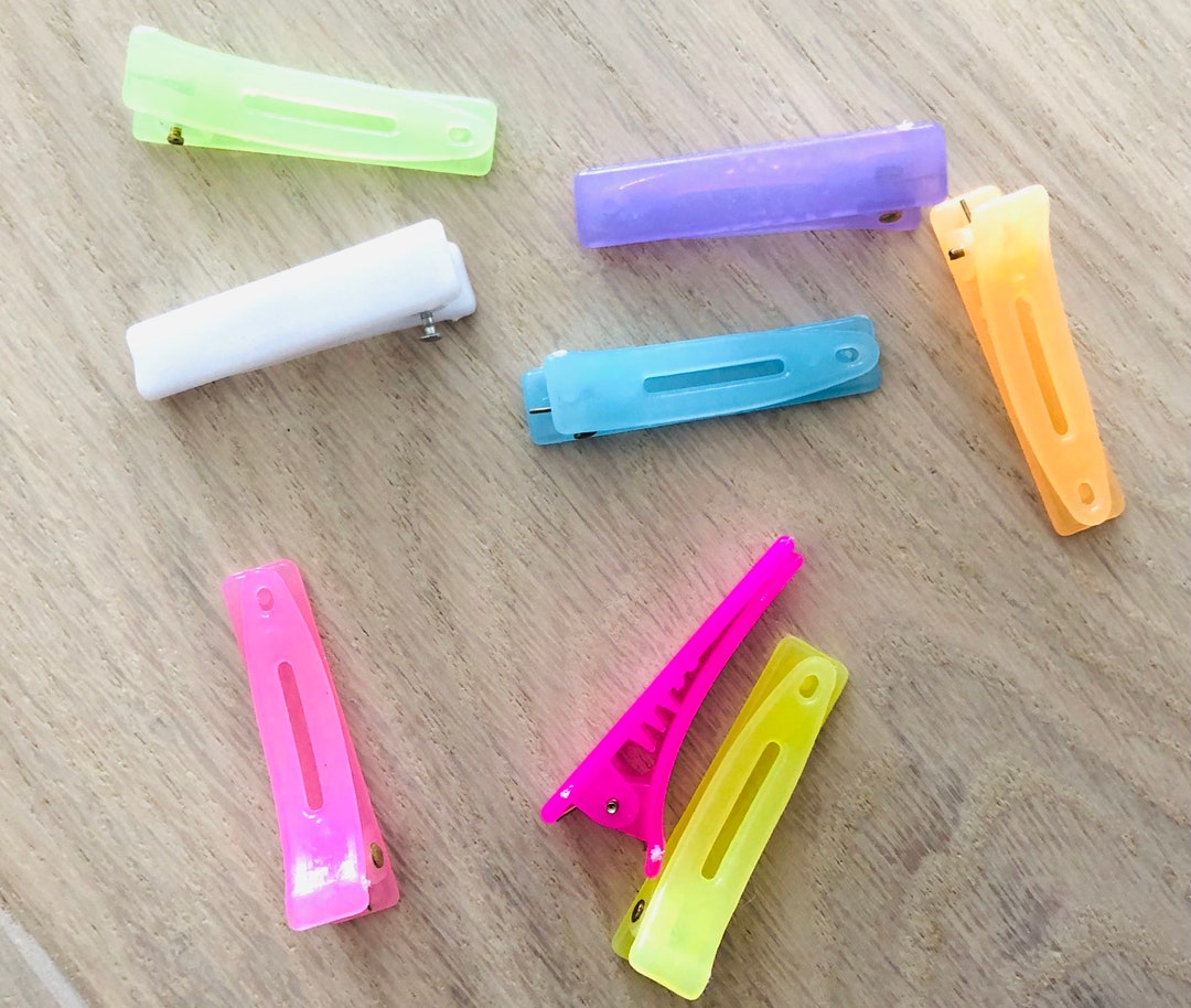 Set of 10 Plastic Hair Clips With Teeth, Clips for Pool Bows, 40mm - Etsy