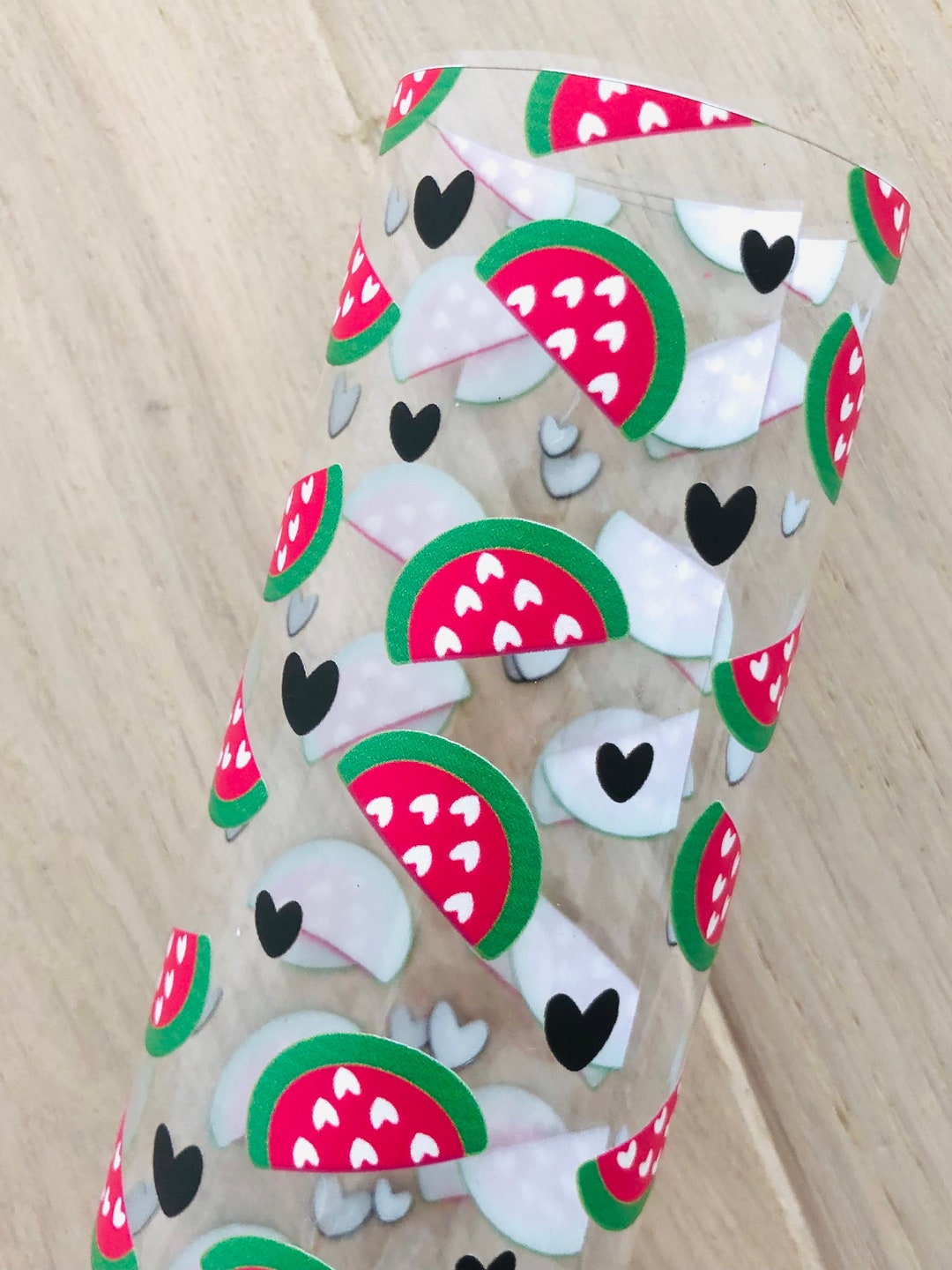Watermelon, Hearts, Printed Waterproof Vinyl, Supplies for Hair Bows ...