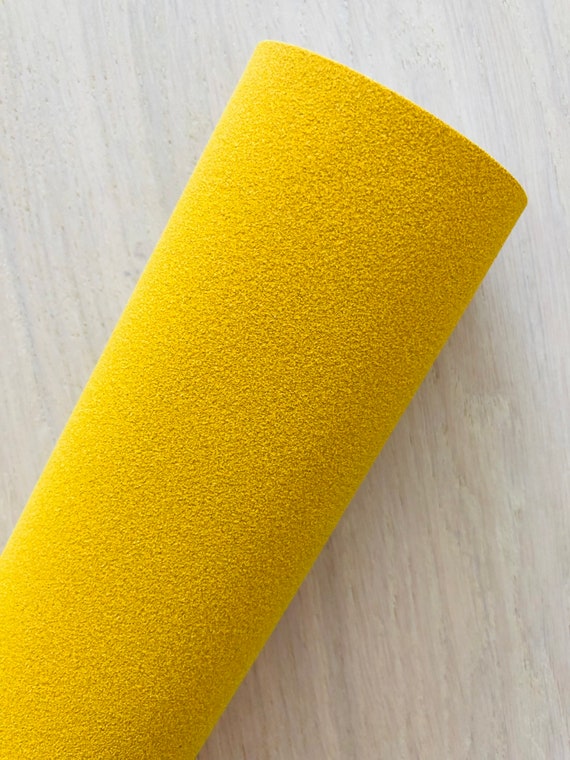Mustard Yellow Suede Faux Leather Faux Suede for Hair Bows - Etsy