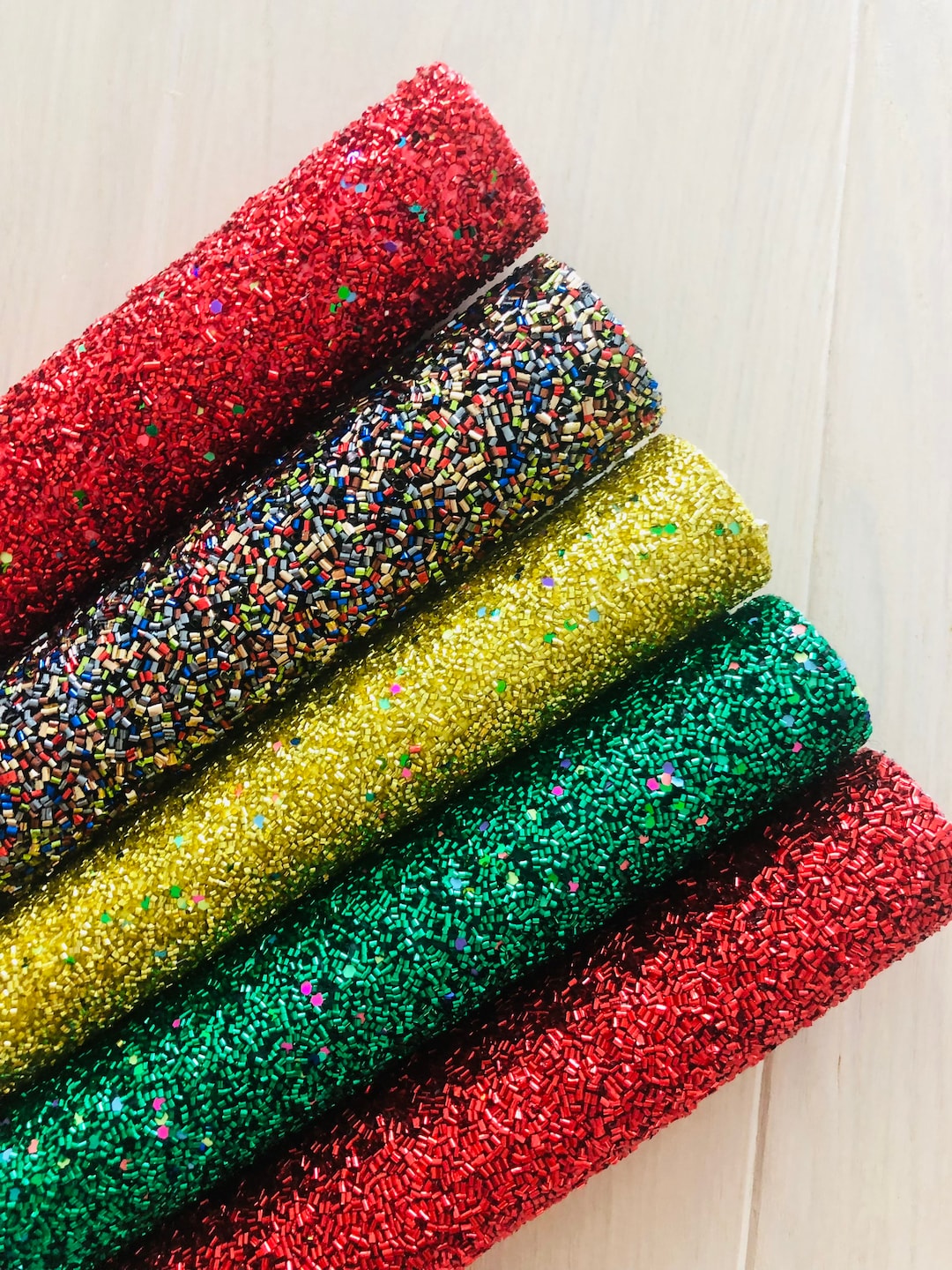 Tinsel Glitter Faux Leather Sheet, Hair Bow and Jewelry Making Supply ...