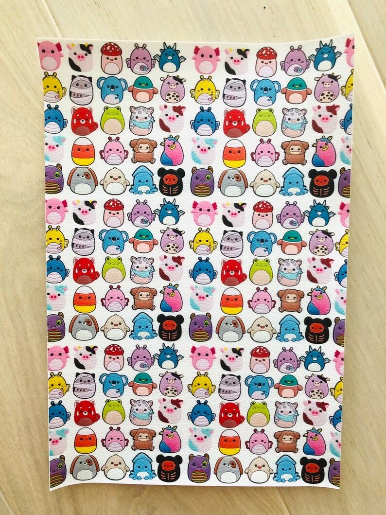 Stuffed Animals, Pebbled Faux Leather, 12x8, 12X26, 12x52 - Etsy