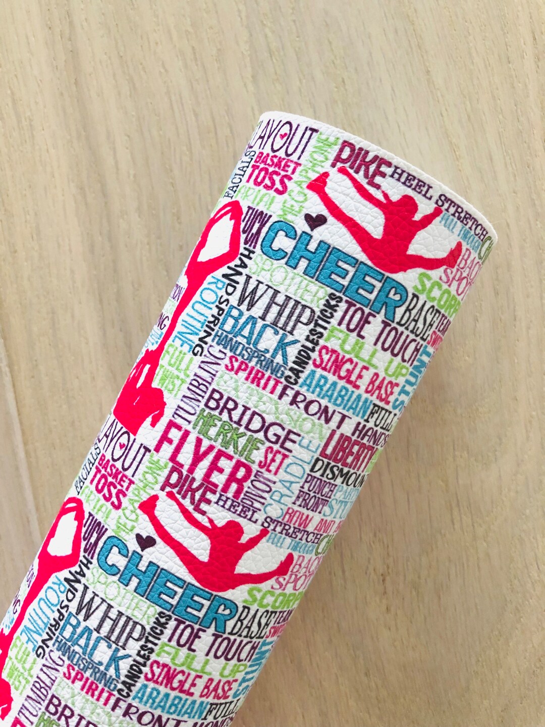 Cheer, Cheerleading, Cheerleaders, Printed Pebbled Faux Leather ...