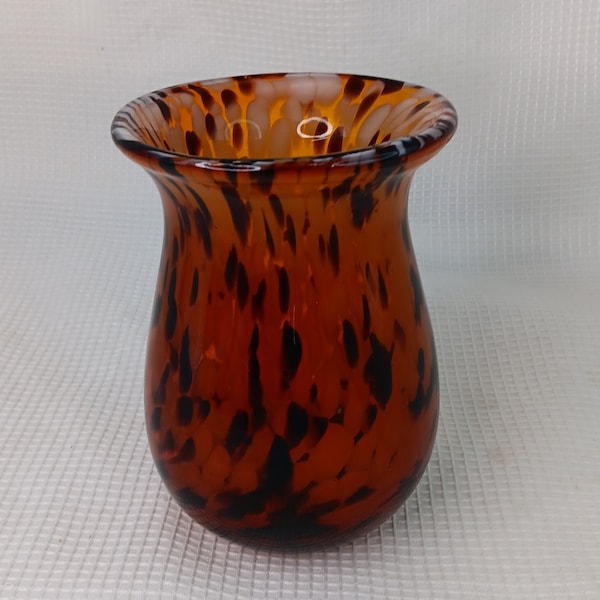 Glass Tortoise Shell Vase - Etsy