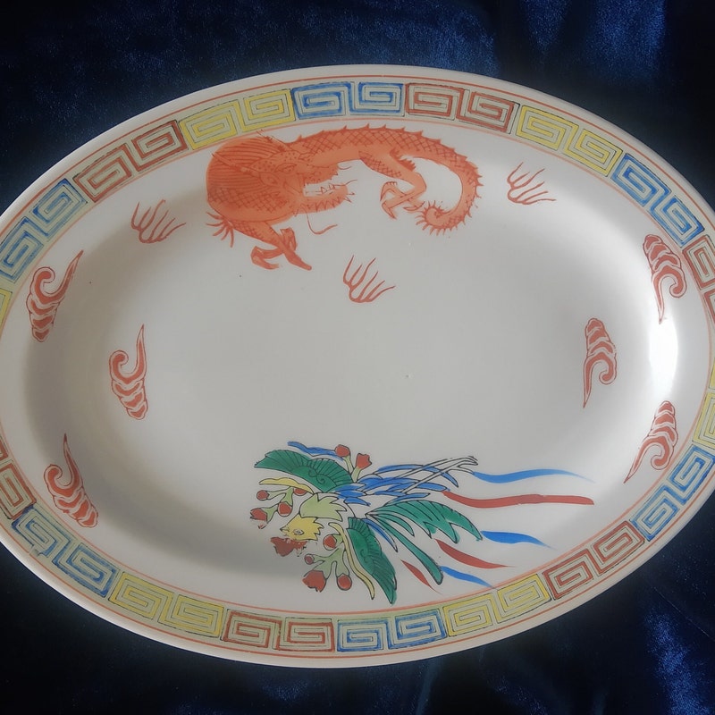 Dragon Porcelain Platters - Etsy