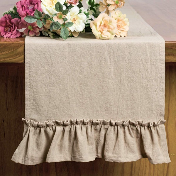 Ruffled Table Runner - Etsy