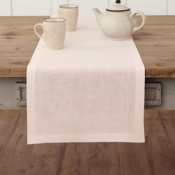 Pink Table Runner - Etsy