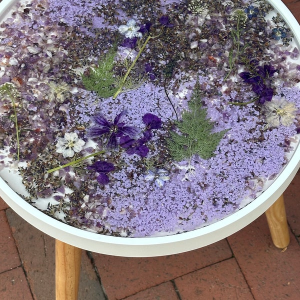 Rose Resin Table - Etsy