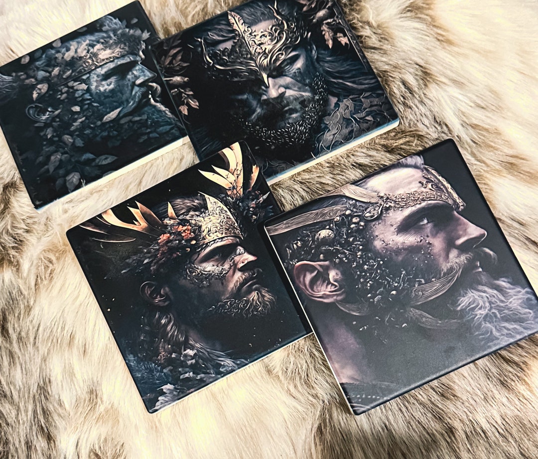 Viking Norse Set of 4 Sandstone Coasters, Pirate Ship, Pirates ...