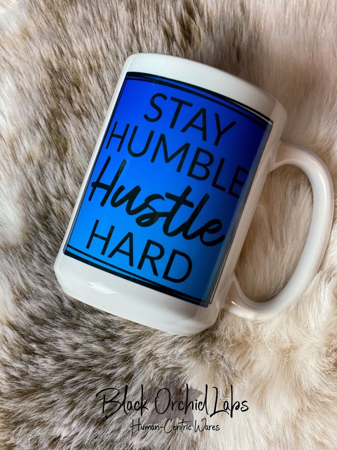 Stay Humble and Hustle Ceramic Coffee Mug, Funny Coffee Cup, Hustle ...