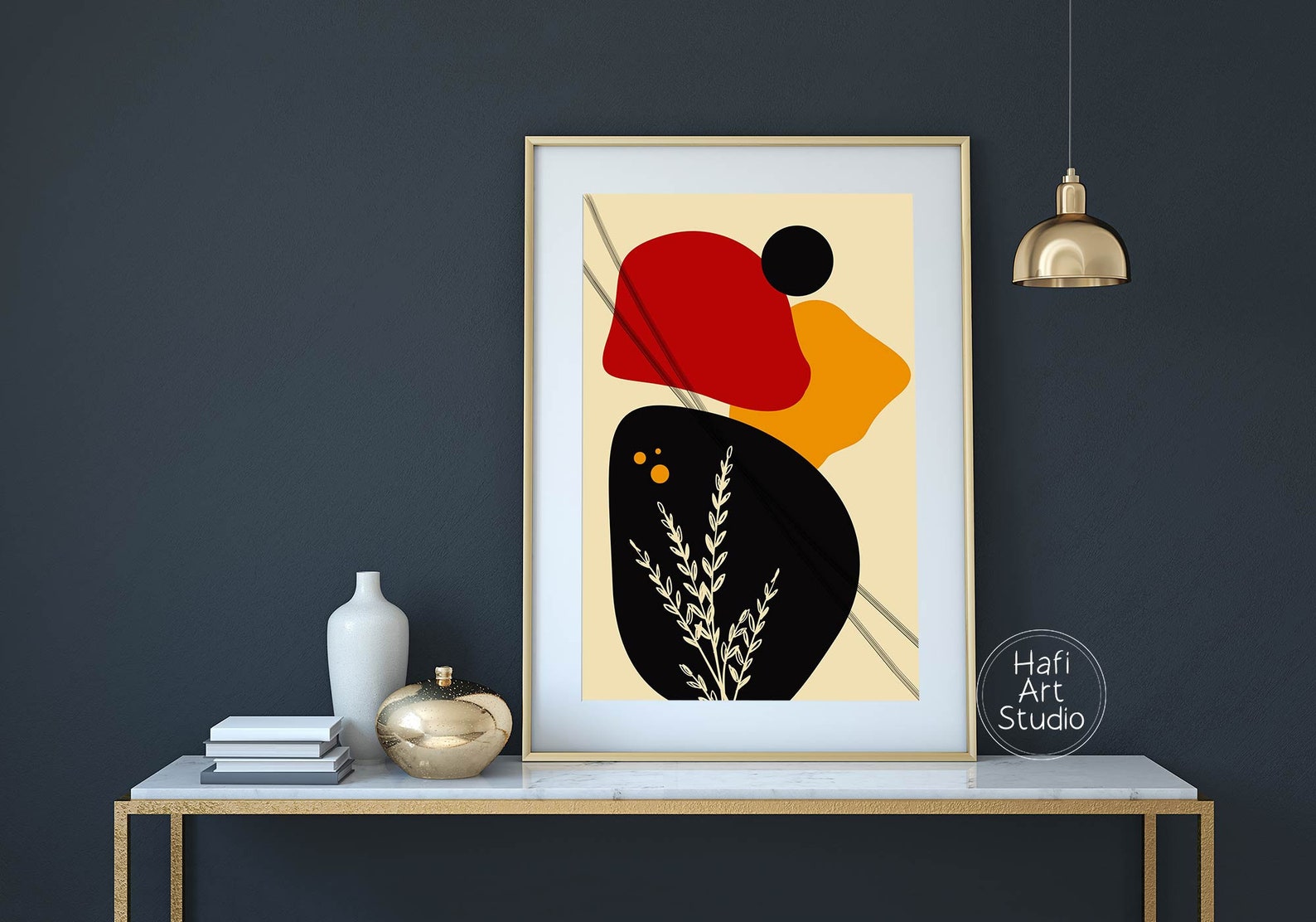 Modern Abstract Prints, Printable Contemporary Wall Art, Geometric ...