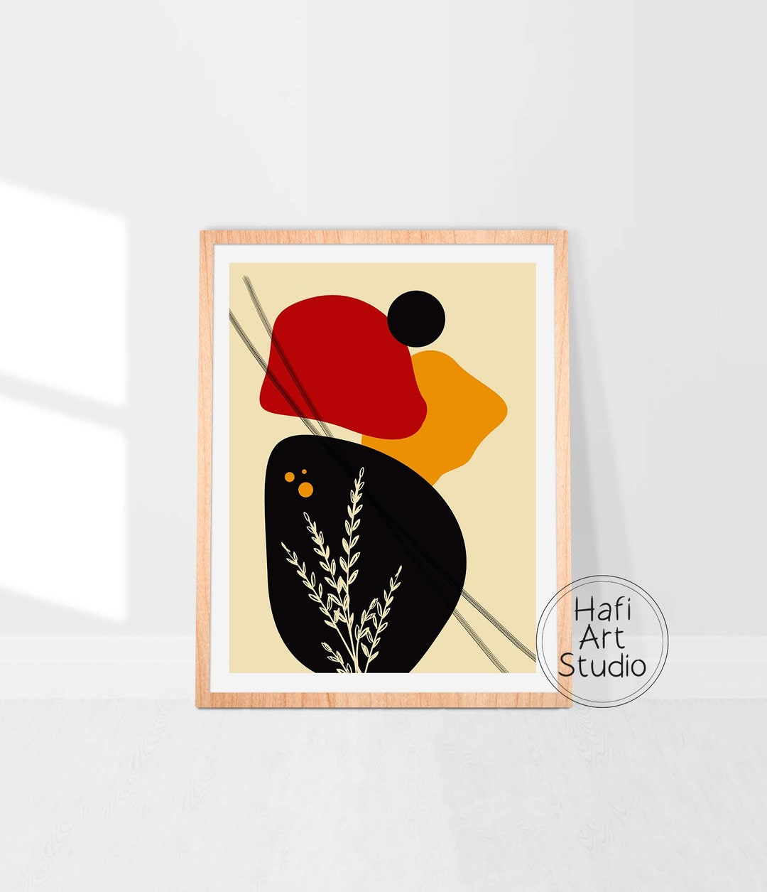 Modern Abstract Prints, Printable Contemporary Wall Art, Geometric ...