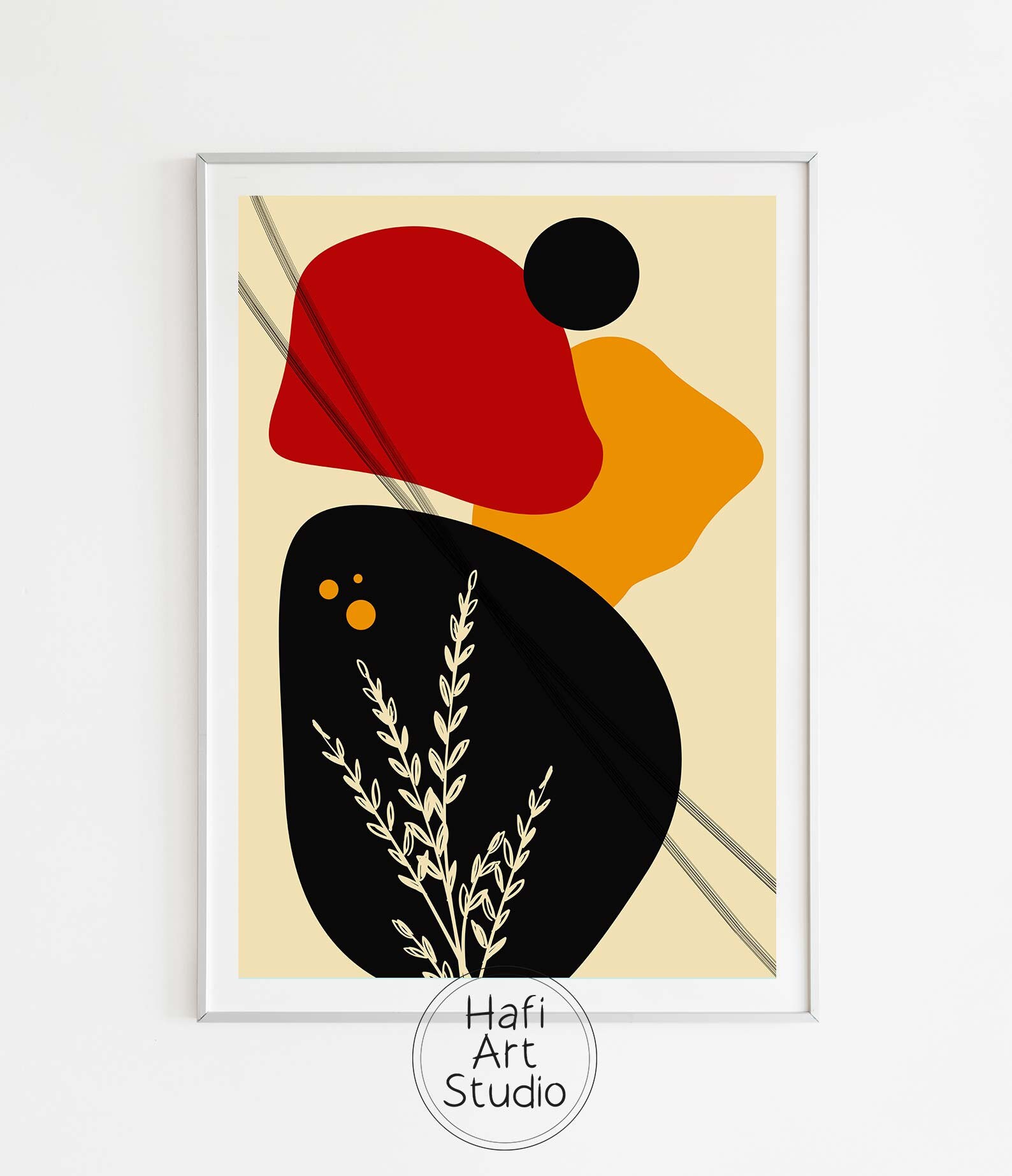 Modern Abstract Prints, Printable Contemporary Wall Art, Geometric ...