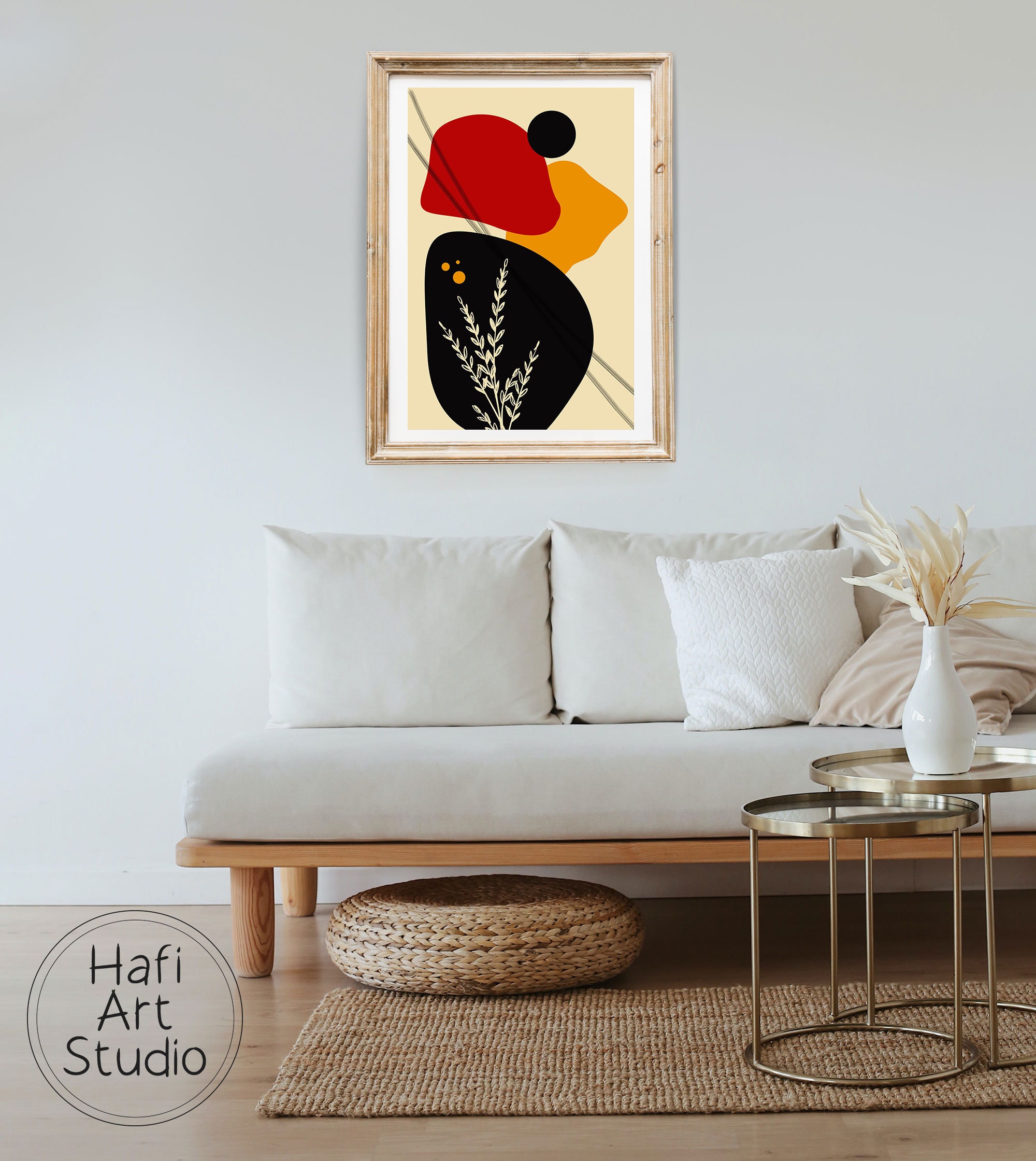 Modern Abstract Prints, Printable Contemporary Wall Art, Geometric ...