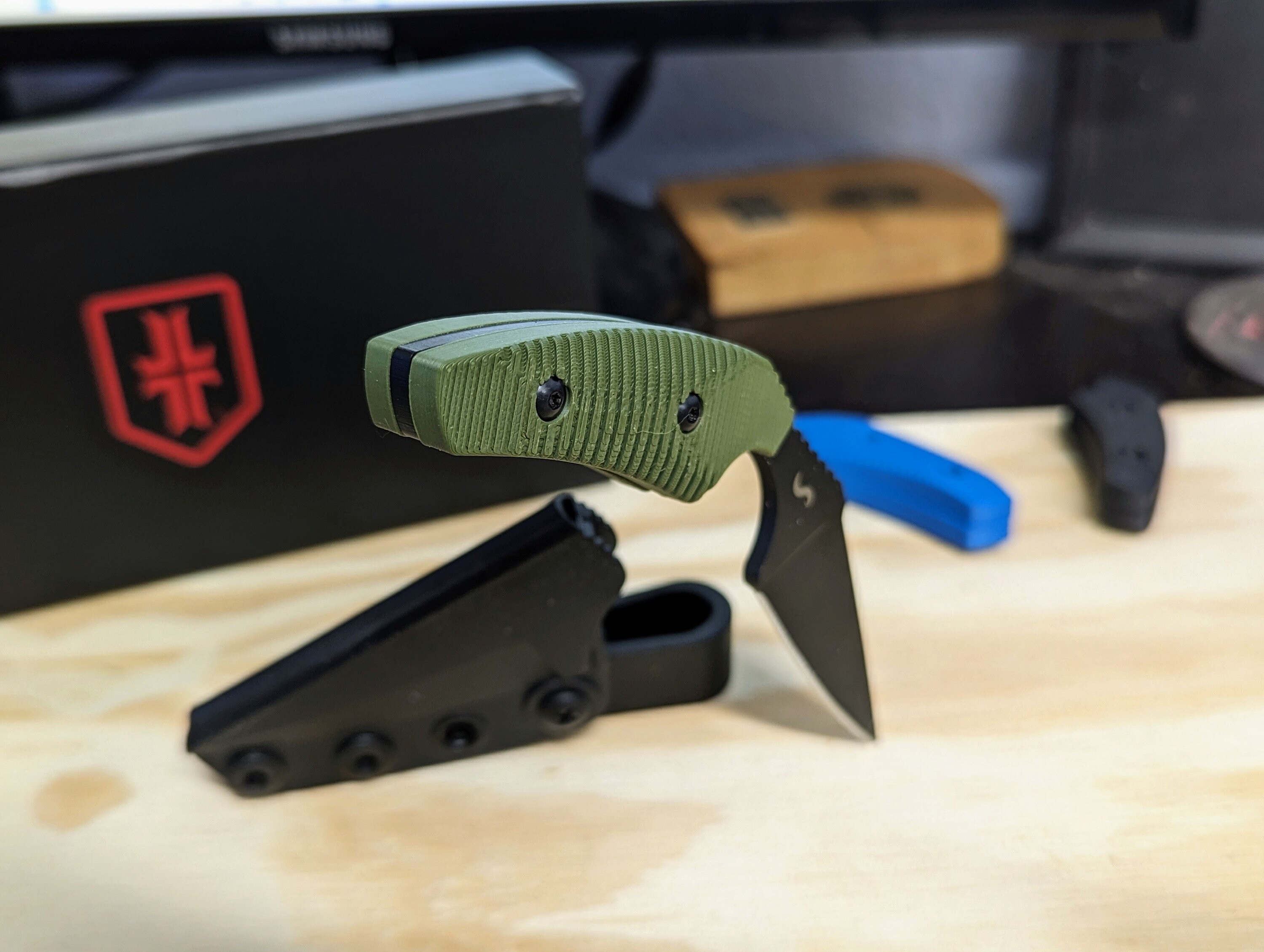 Warrior Poet the Splinter Knife Custom Scales, Knife Handles, Extra ...