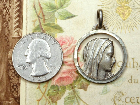 Saint Virgin Mary. Lourdes, Marian Apparition. French… - Gem