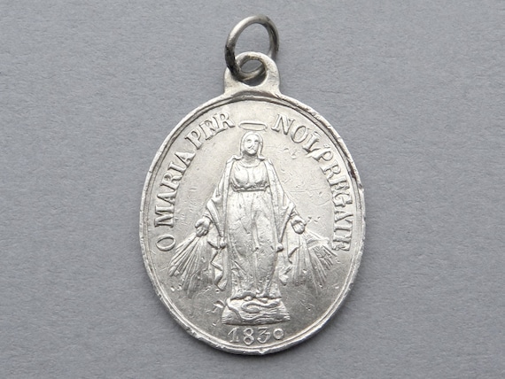 St Mary Antique Religious Pendant. | Etsy