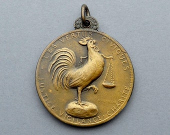 Rooster Medal - Etsy