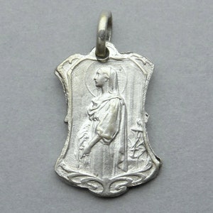 St Philomena and John Vianney. Antique Religious Pendant. - Etsy