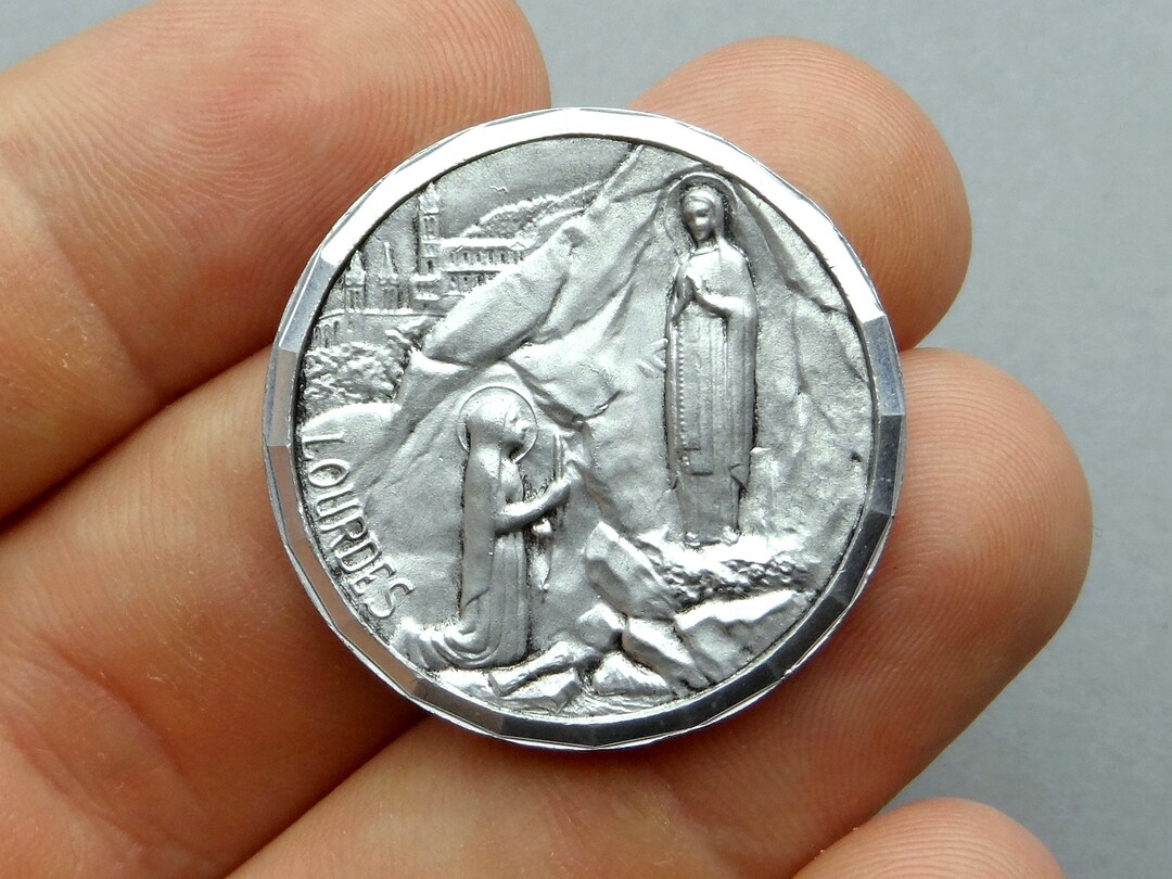 Our Lady of Lourdes, Saint Mary. Antique Religious Magnet. - Etsy