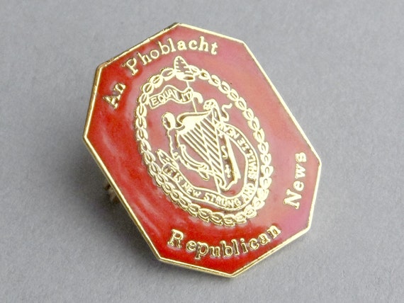 An Phoblacht Republican News Enamel Brooch. | Etsy
